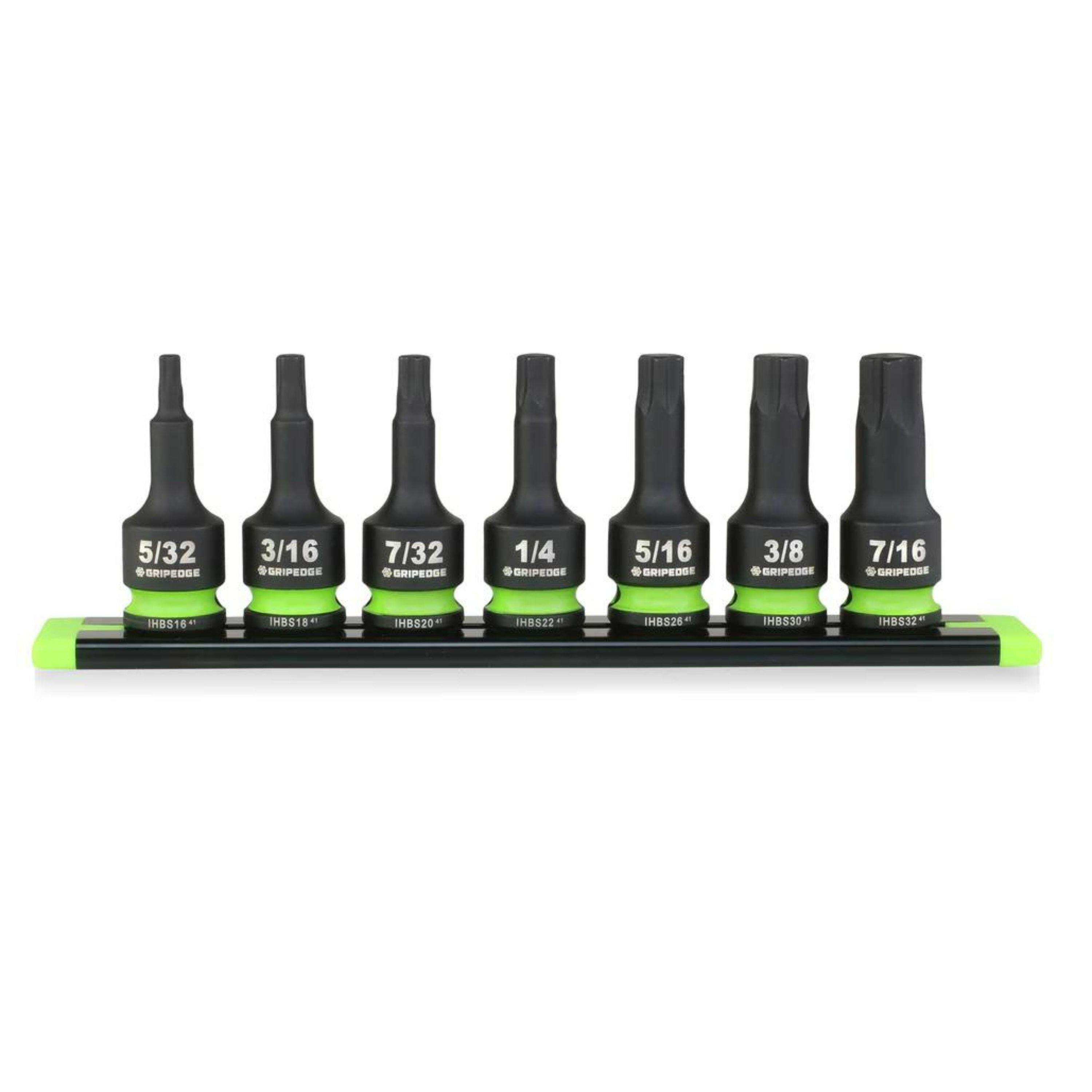 RPT Impact Hex Driver Set - 7Pc 3/8’’ Drive Short SAE | GRIPEDGE Tools
