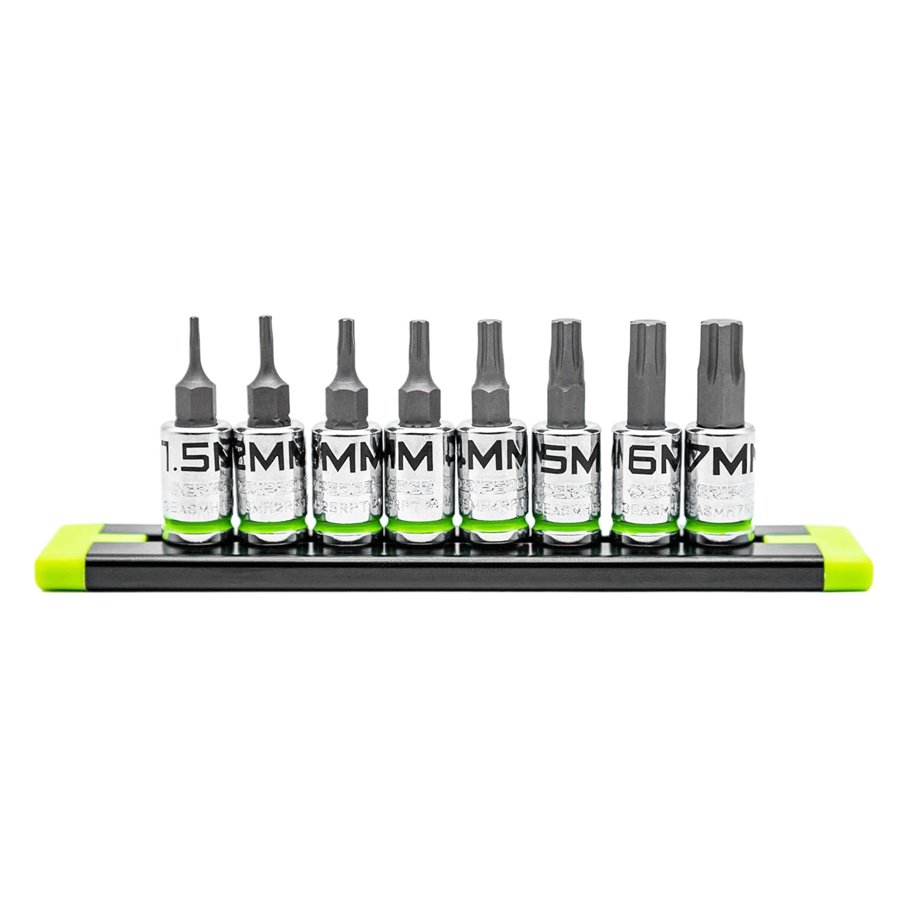 RPT Hex Driver Set - 8Pc 1/4'' Dr Short Metric – GRIPEDGE Tools