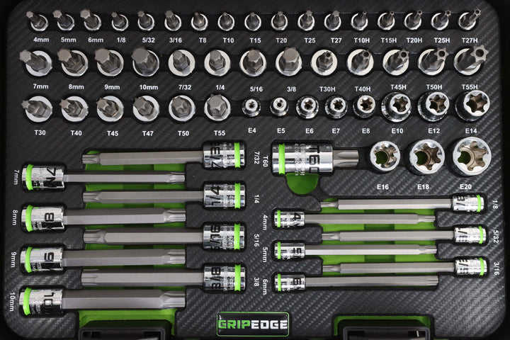 62-PC Master Hex & Star Driver Set | Includes Hex, Star, Security Star ...