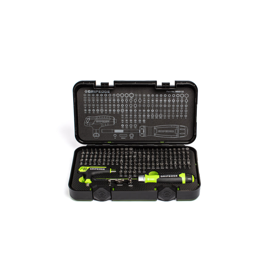 RPT Multi-Bit Driver Set - 132 Pieces | Grip Edge Tools – GRIPEDGE Tools
