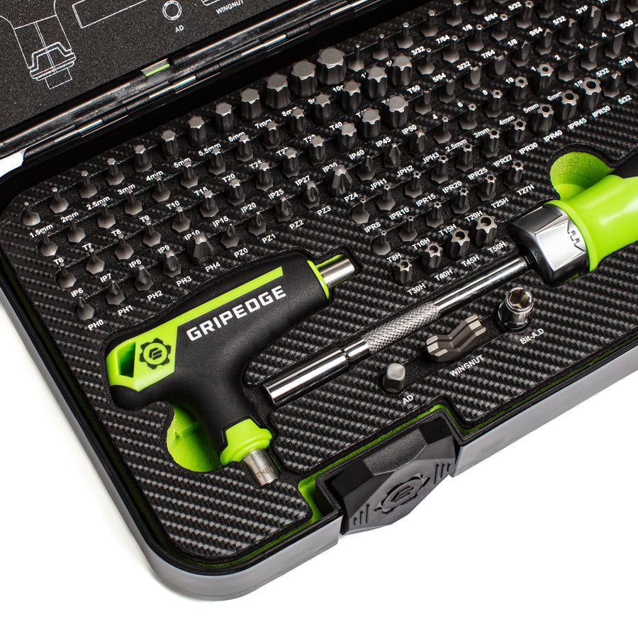 RPT Multi-Bit Driver Set - 132 Pieces | Grip Edge Tools – GRIPEDGE Tools