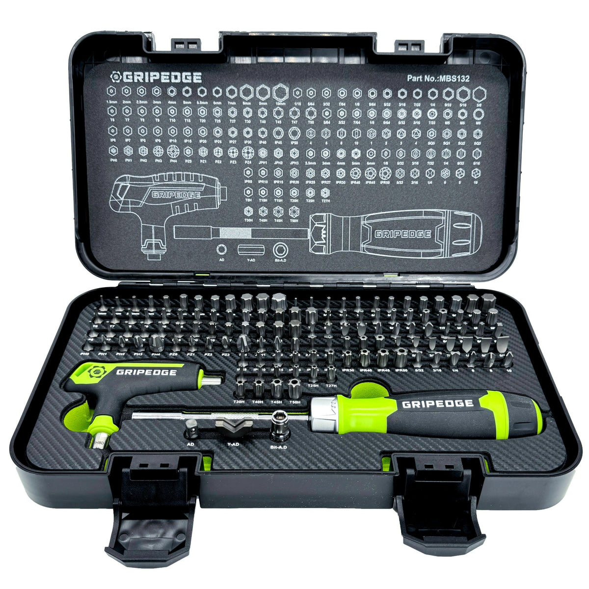 RPT Multi-Bit Driver Set - 132 Pieces — GRIPEDGE Tools