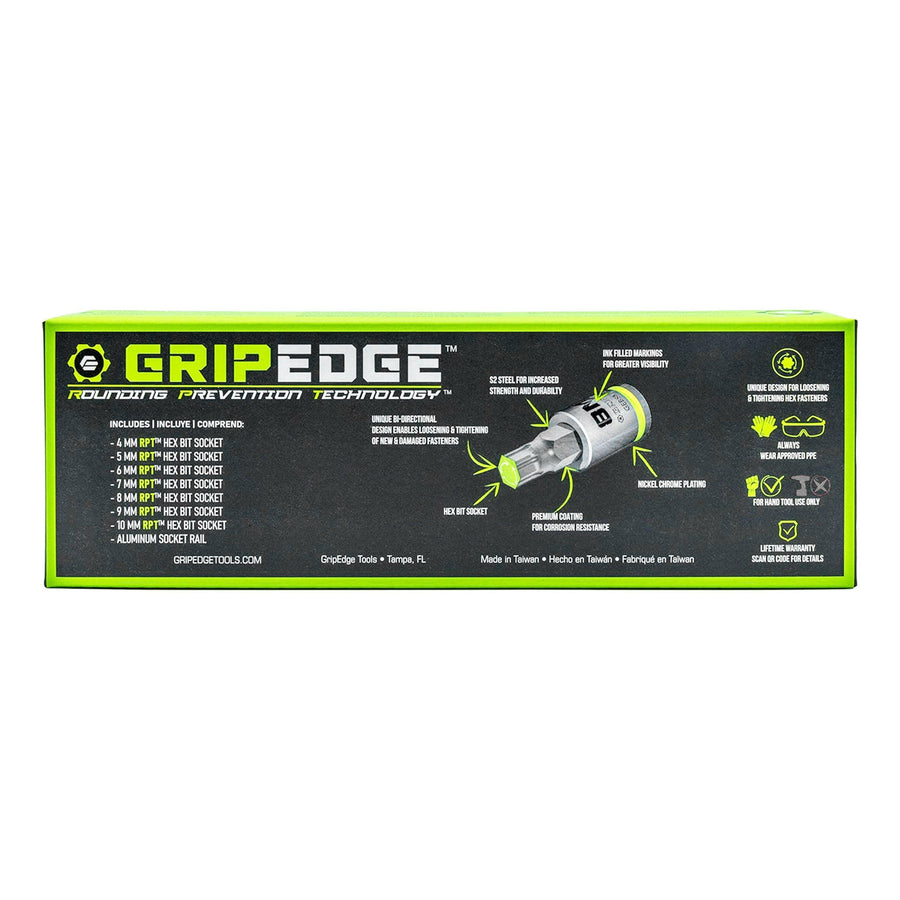GripEdge Tools | RPT Hex Driver Set - 7Pc 3/8" Dr Short SAE – GRIPEDGE ...