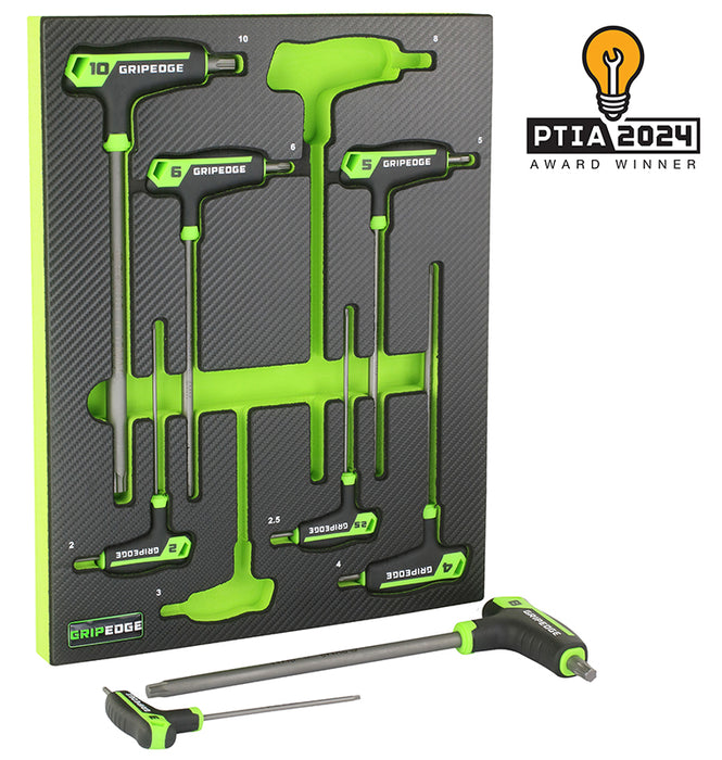 RPT Hex T-Handle Driver Set - 8Pc Metric | Grip Edge Tools | GRIPEDGE Tools