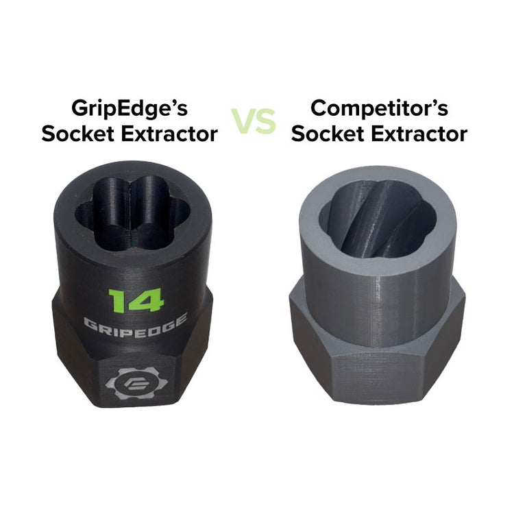 GripEdge | 32-PC 1/4" & 3/8" Drive Metric & SAE Master Socket Extracto ...